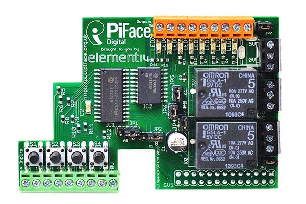 全新原装RASPBERRY PI树莓派PIFACE Digital ELEMENT 14 GPIO I/O 端口扩展板-青州小熊