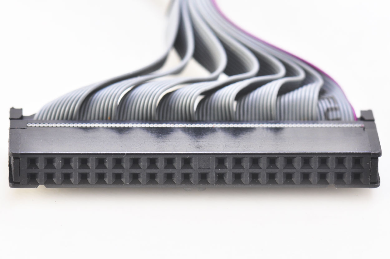 32厘米长拆机原装IDE数据线 40针39孔并口硬盘光驱连接线 一拖一 IDE线 并口线-青州小熊