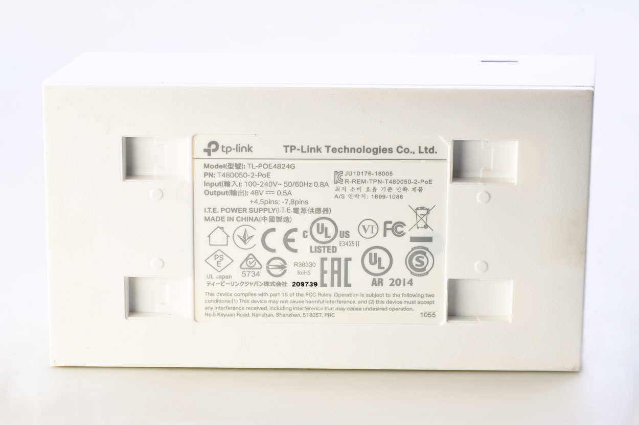 普联tp-link 48V0.5A TL-POE4824G千兆 48VDC 无源 PoE 适配器-06-青州小熊