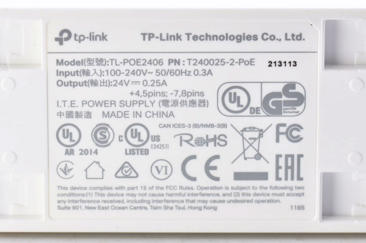 新到货TP-LINK普联TL-POE2406 24V0.25A TL-POE2412G 24V0.5A 1000M千兆POE供电模块电源PoE ...