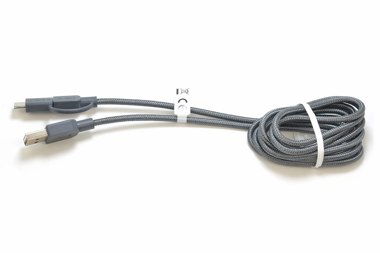 1.5米长原装索尼SONY二合一USB2.0 TO Micro USB转 USB-C Type-C 通用安卓数据线快充充电线USB-A to ...