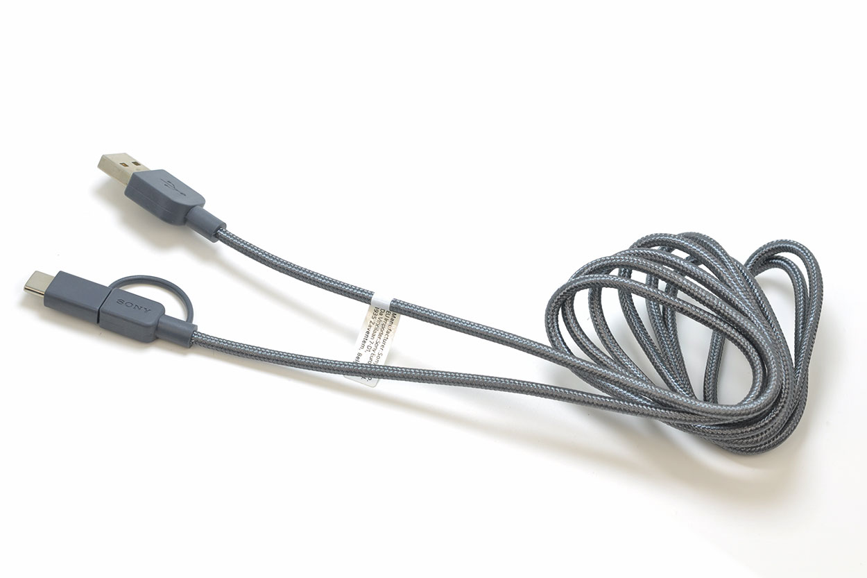 1.5米长原装索尼SONY二合一USB2.0 TO Micro USB转 USB-C Type-C 通用安卓数据线快充充电线USB-A to ...