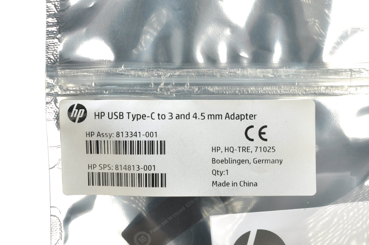 新到货全新原装惠普3MM 4.5MM接口老电源转USB-C PD电源60W供电诱骗转换线 HP USB Type-C to 3 and 4 ...