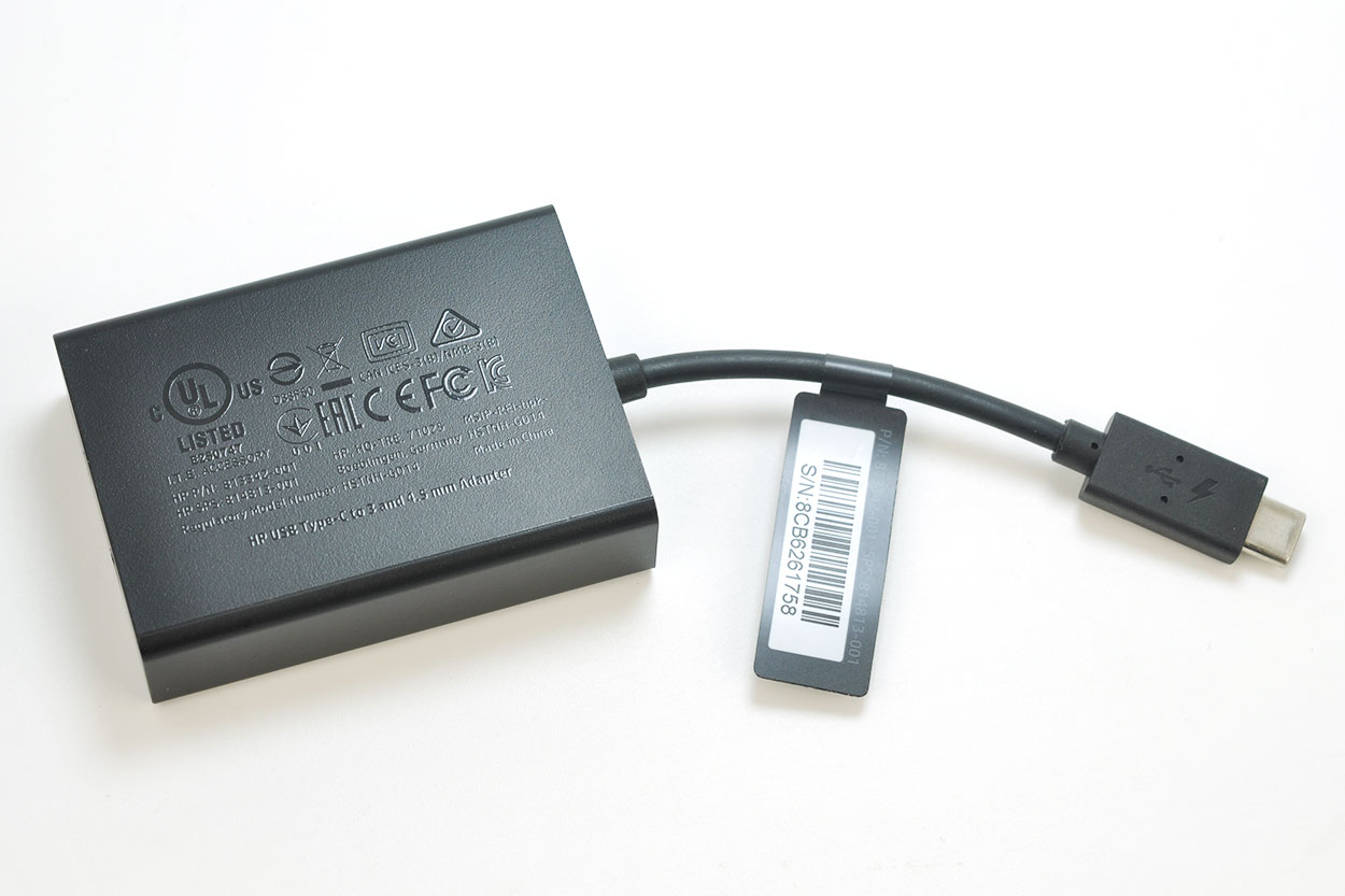 全新原装惠普3MM 4.5MM接口老电源转USB-C PD电源60W供电诱骗转换线 HP USB Type-C to 3 and 4.5mm ...