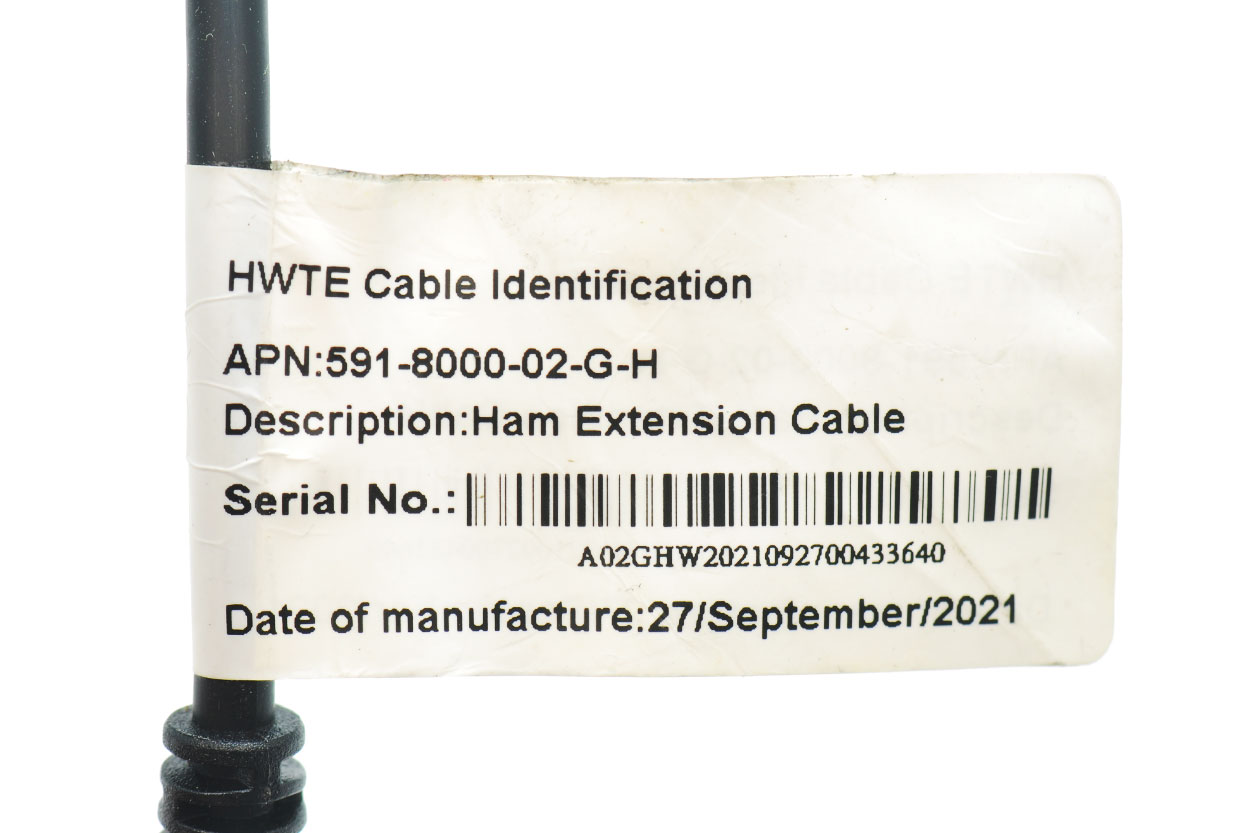 新到货HWTE Cable Identificationdcsd 591-8000-02-G-H Ham Extension Cable 苹果 ...