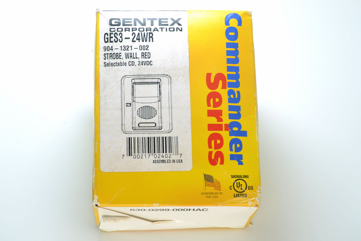 新到货Gentex Corporation GES3-24WR 904-1321-002 Commander Series 红色壁挂式坎德拉 ...