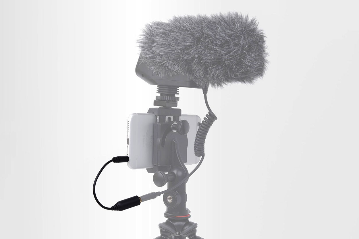 博雅BOYA BY-CIP2S 3.5MM TRS到TRRS麦克风适配器 数码单反到智能手机话筒转换器转换线-青州小熊