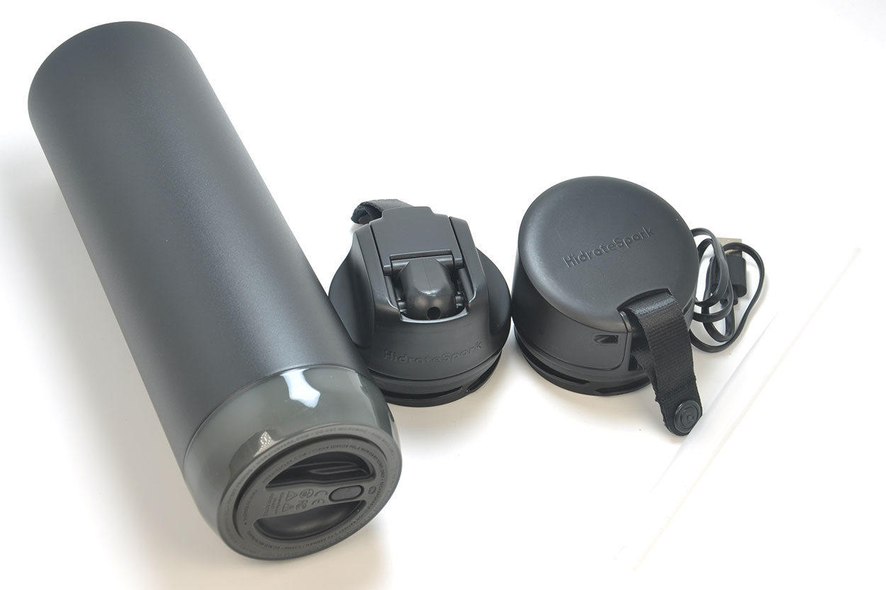 原装正品 HidrateSpark PRO STEEL 不锈钢620毫升21盎司 蓝牙智能水杯 直饮水杯 随附吸管盖-青州小熊