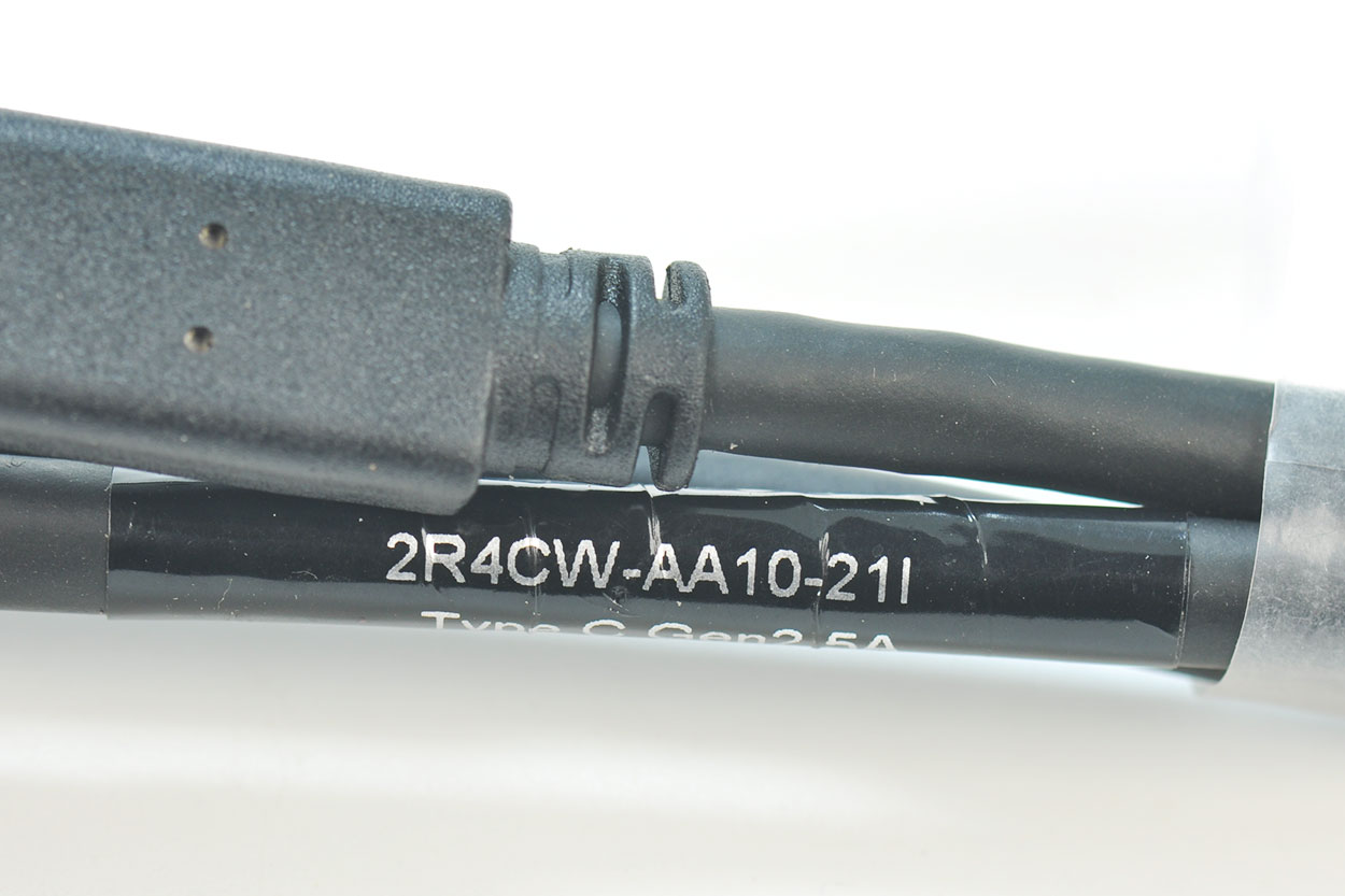 新到货一米长戴尔DELL 2R4CW USB-C To USB-C 1.0M Cable 雷电3 雷雳3 4 20G被动式雷电线4K60Hz ...