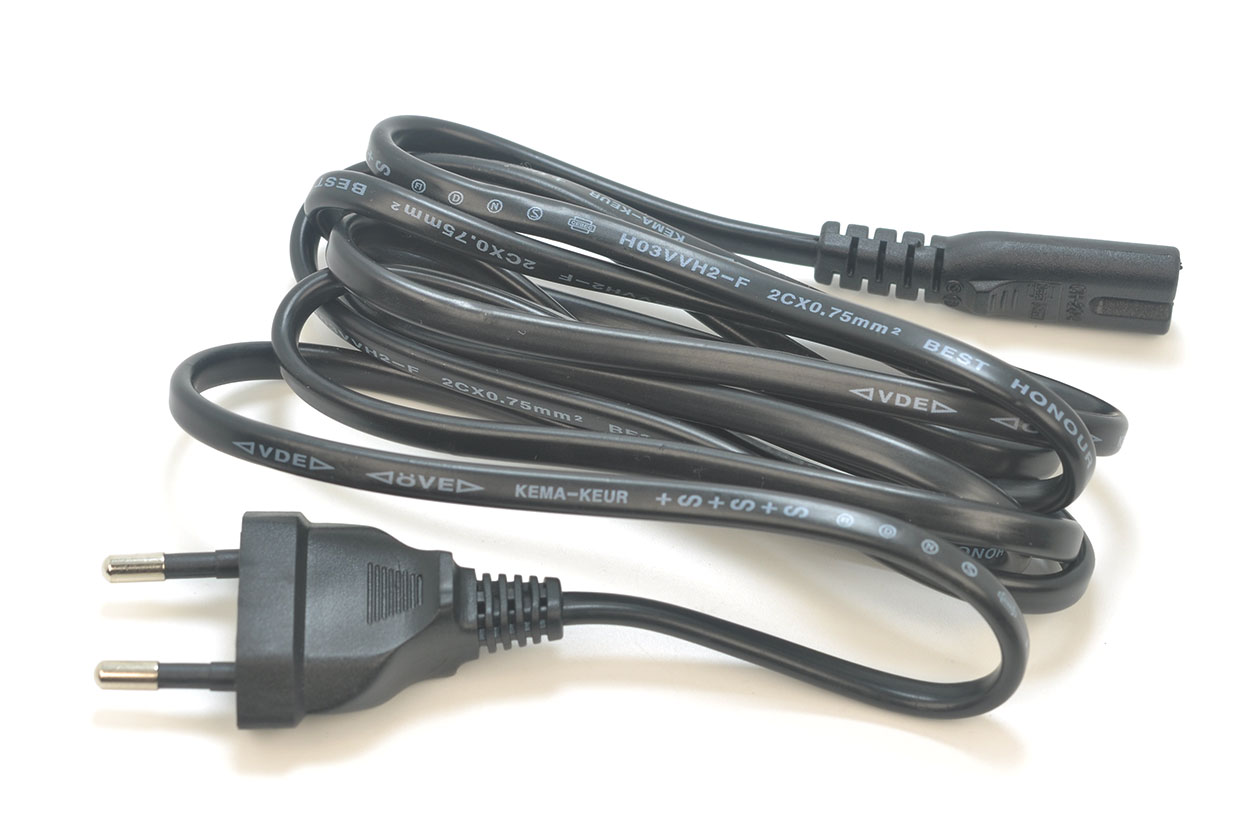 新到货1.8米欧标EU两园插转两孔8字笔记本电源线Cheng HO CH-203 CH-204 Power Cord Cable-青州小熊