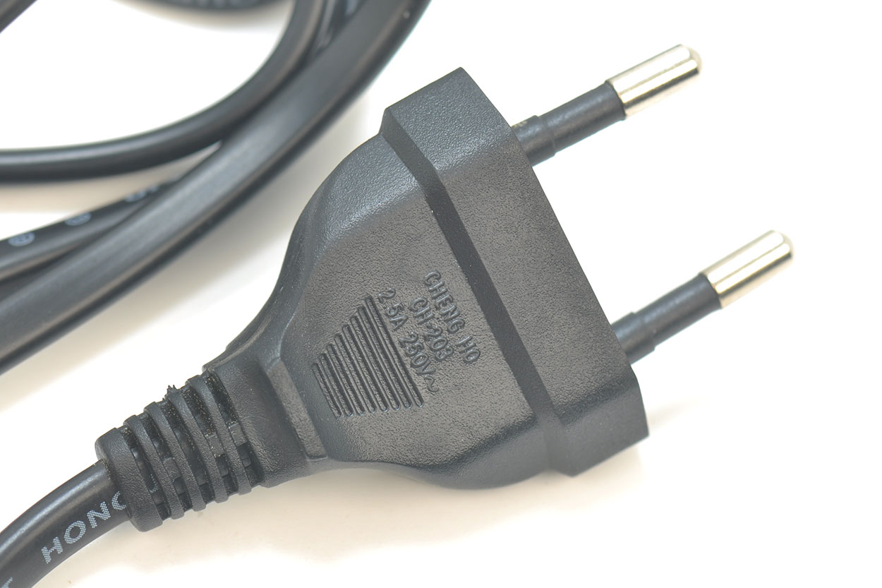 新到货1.8米欧标EU两园插转两孔8字笔记本电源线Cheng HO CH-203 CH-204 Power Cord Cable-青州小熊