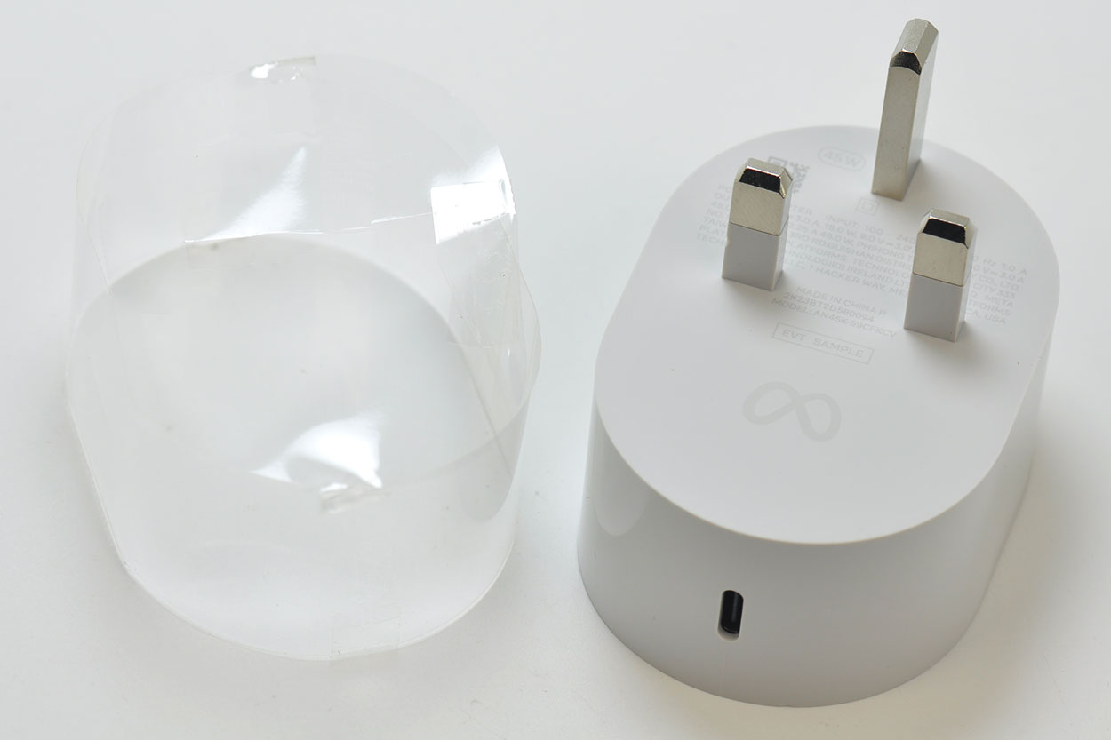 原装港标英标大三插Meta Quest Pro VR眼镜45W电源充电器充电头 Charger AN45K-59CFKCB-青州小熊