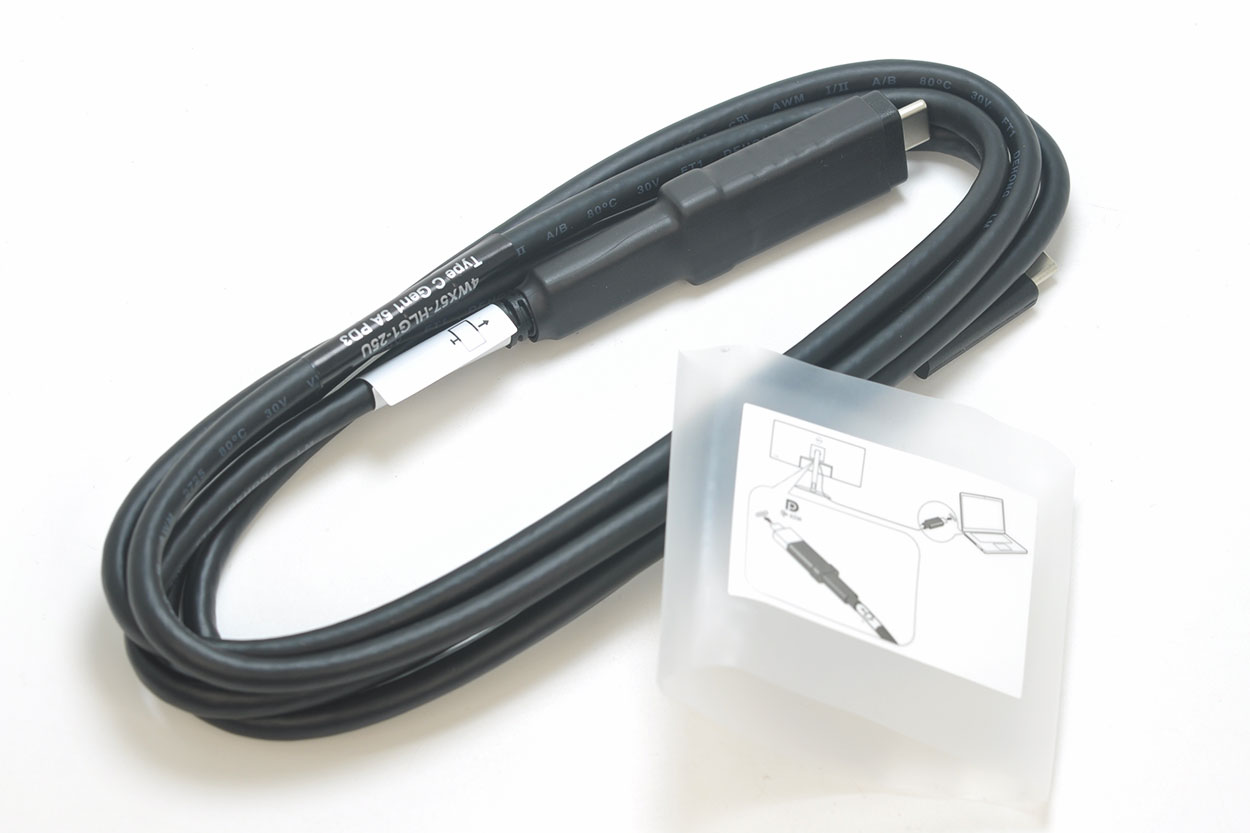 1.8米长DELL戴尔显示器专用USB Type-C Cable USB 3.2 Gen1 20G 20V5A 100W PD3 半速雷电3 ...