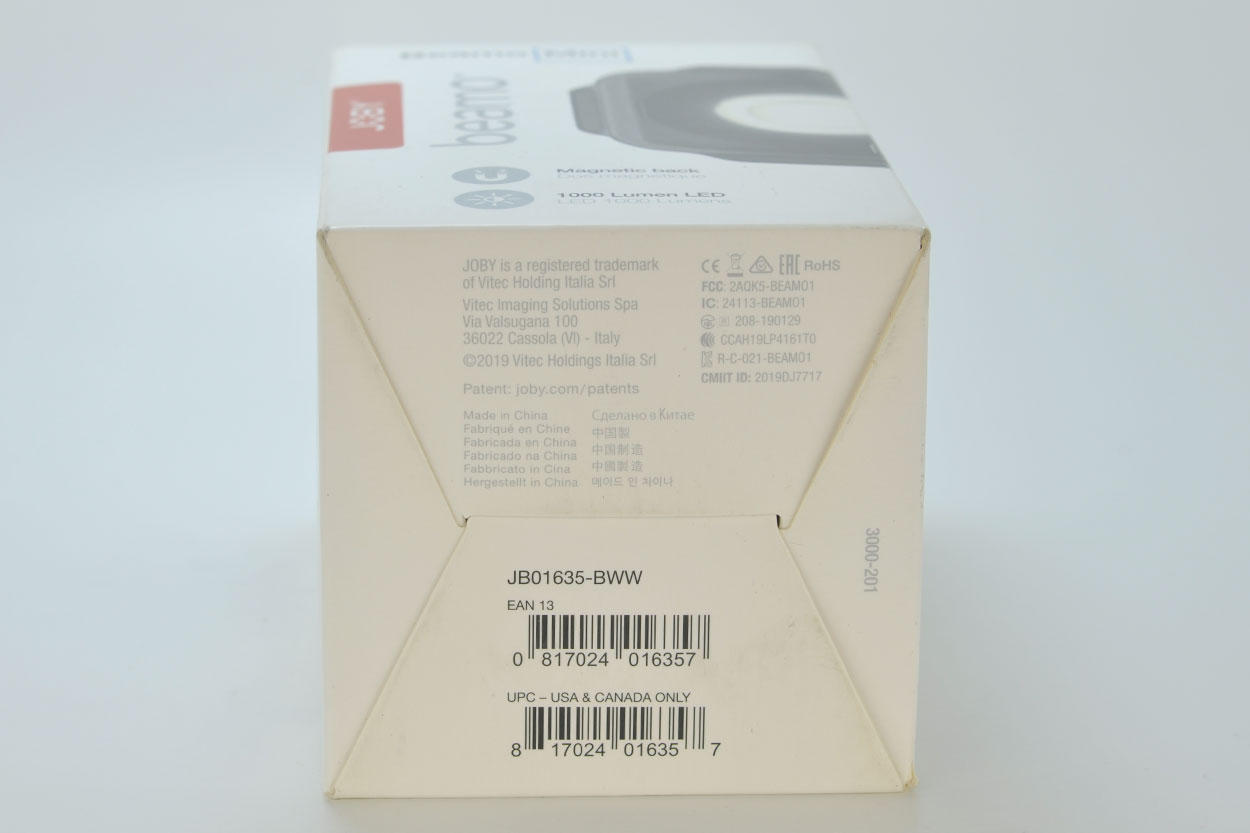 售完存档：JOBY宙比 Beamo Mini便携LED灯 磁吸 防水智能带APP蓝牙控制手机相机补光灯JB01635-BWW VLOG视频灯-青州小熊