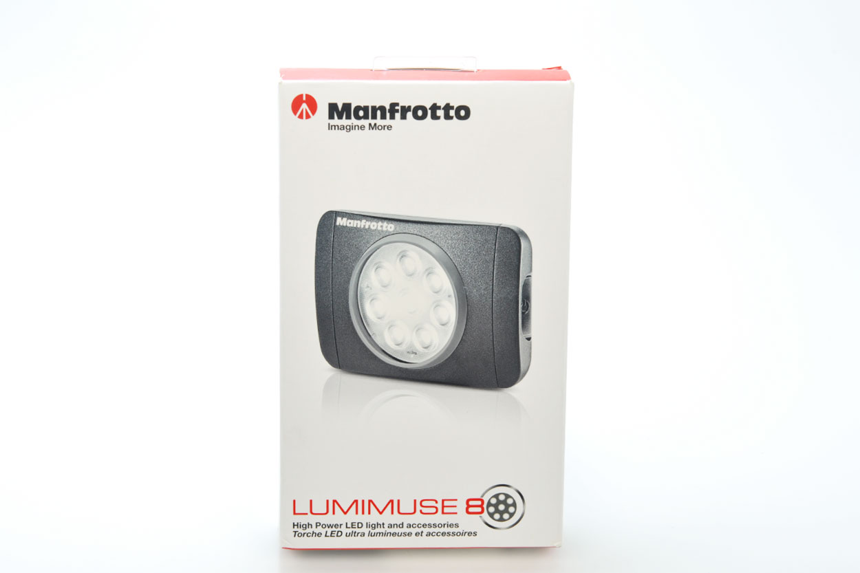 原装正品Manfrotto曼富图LUMIEMUSE 8 LED灯珠摄影灯柔光灯便携照明闪光灯LED灯 MLUMIEMU-BK-青州小熊