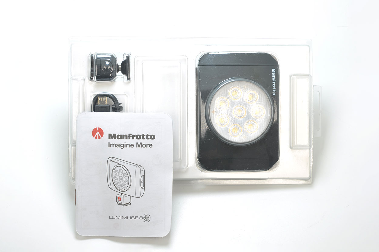 售完存档：原装正品Manfrotto曼富图LUMIEMUSE 8 LED灯珠摄影灯柔光灯便携照明闪光灯LED灯 MLUMIEMU-BK-青州小熊