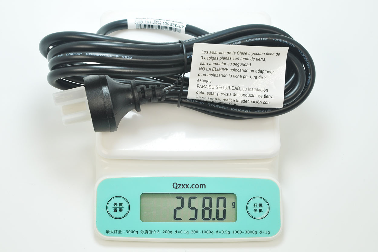 2.5米长原装HP惠普 C13 AC LINE 3 10A250V 2.5M 401328-001电源线国标服务器电源线三插品字三孔1.0铜芯 ...