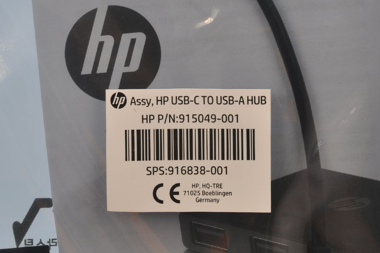 新到货全新惠普HP USB-C TO USB-A HUB 集线器 雷电3 4 转普通USB接口扩展 Type-C 手机OTG 转接线 ...