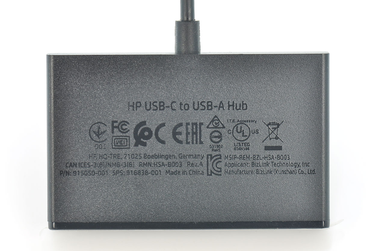 全新原装惠普HP USB-C TO USB-A HUB 集线器 雷电3 4 转普通USB接口 Type-C 手机OTG 转接线915049 ...