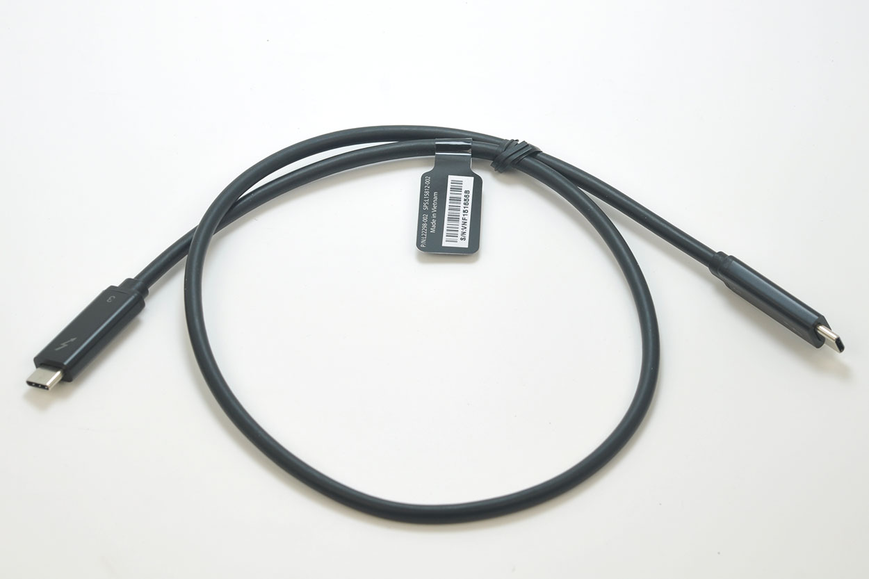 新到货70厘米长惠普HP Thunderbolt 3 120W 0.7m Cable For Dock G2 扩展坞 雷电3 4K8K显示器线 ...