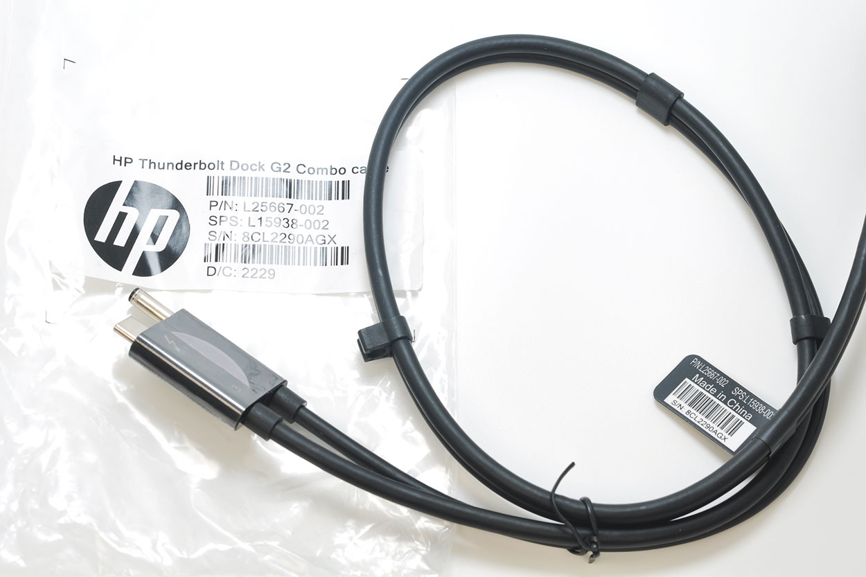 全新原装0.7米长 HP Thunderbolt Dock G2 Combo cable 0.7M TPA070-E84 L25667-002 ...
