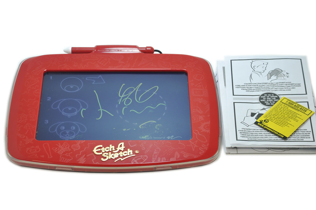 原装Etch A Sketch Freestyle‎儿童液晶手写板透明可临摹LCD宝宝彩色屏电子写字板涂鸦绘画画板6052347-青州小熊