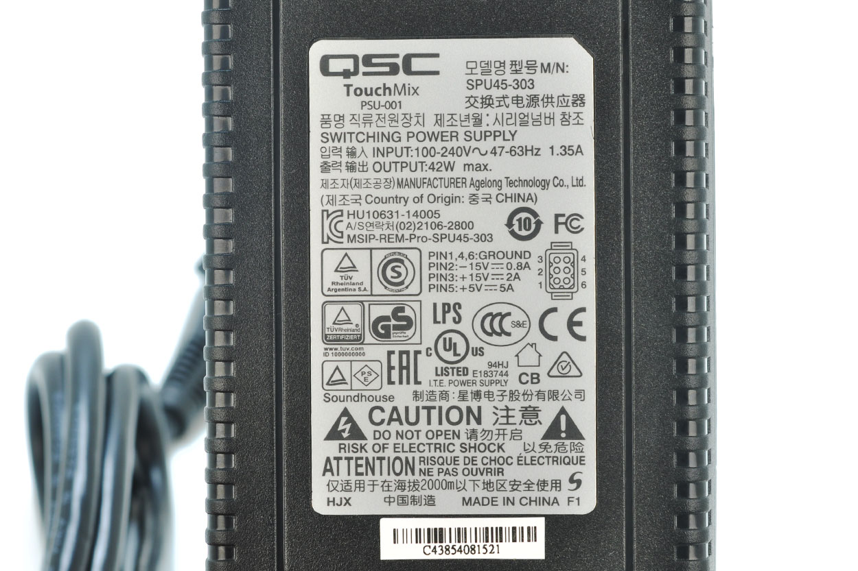 全新原装QSC TouchMix PSU-001 Power Supply Adapters for TouchMix-8 TouchMix ...