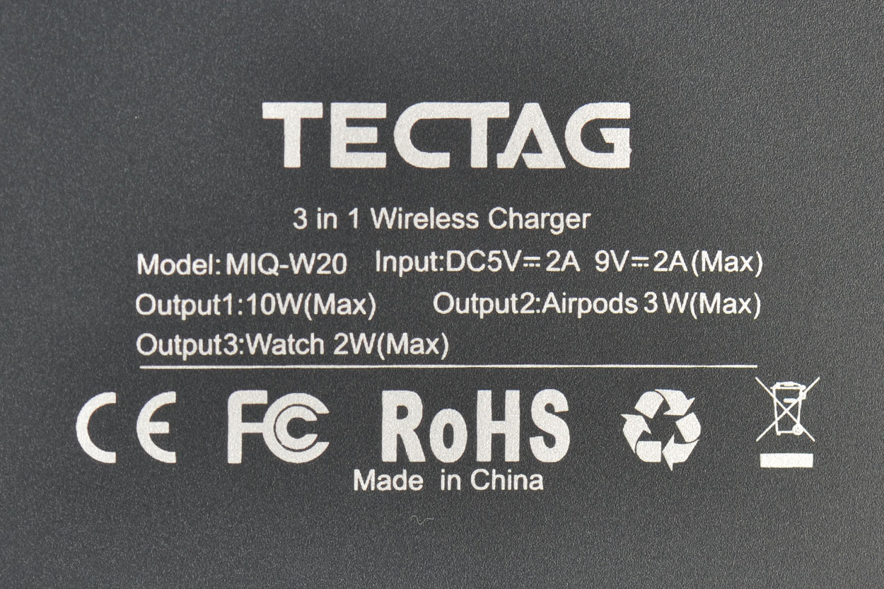 售完存档：TECTAG 10W Fast 3合一 苹果设备全家桶 无线充电板iPhone Apple Watch AirPods QI MIQ ...