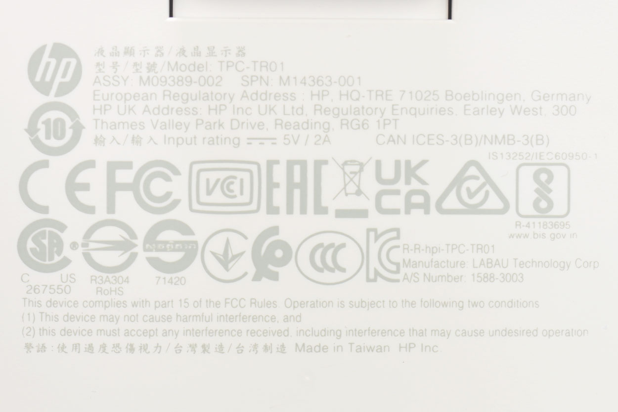 售完存档：惠普HP M14363-001 M09389-002 SPS-HP Eng One Pro 6.6" CFD-W TPC-TR01 ...
