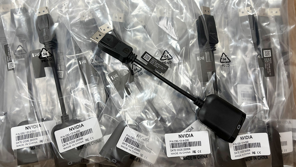 新到货原装NVIDIA英伟达DP转HDMI2.0 4K60Hz显卡接电视高清转换头030-1314-000 主动转换线 DisplayPort ...