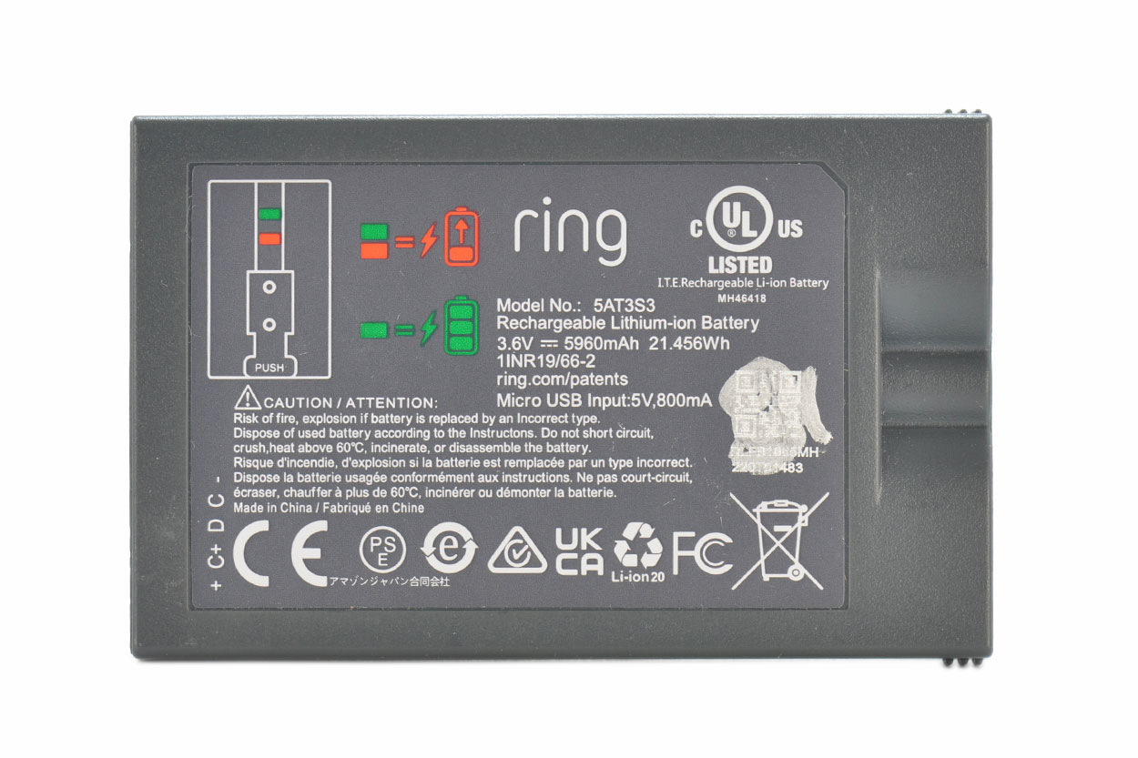 原装正品ring V4门铃电池Video doorbell 2 spotlight cam可视门铃电池 V4 5AT3S3 5F53E9 ...