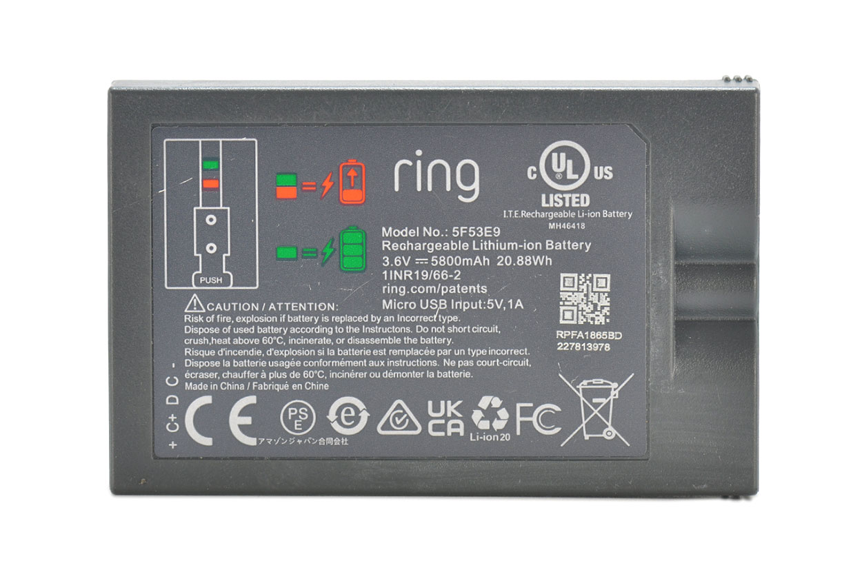 原装正品ring V4门铃电池Video doorbell 2 spotlight cam可视门铃电池 V4 5AT3S3 5F53E9 ...