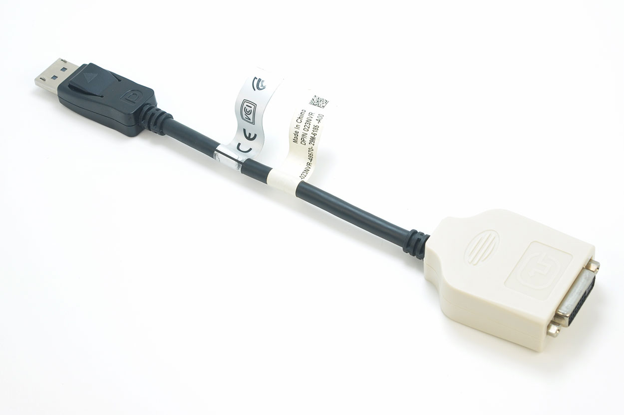 新到货DELL戴尔DP转DVI 转换线 DisplayPort/Display Port To DVI-D Cable/Adapter ...