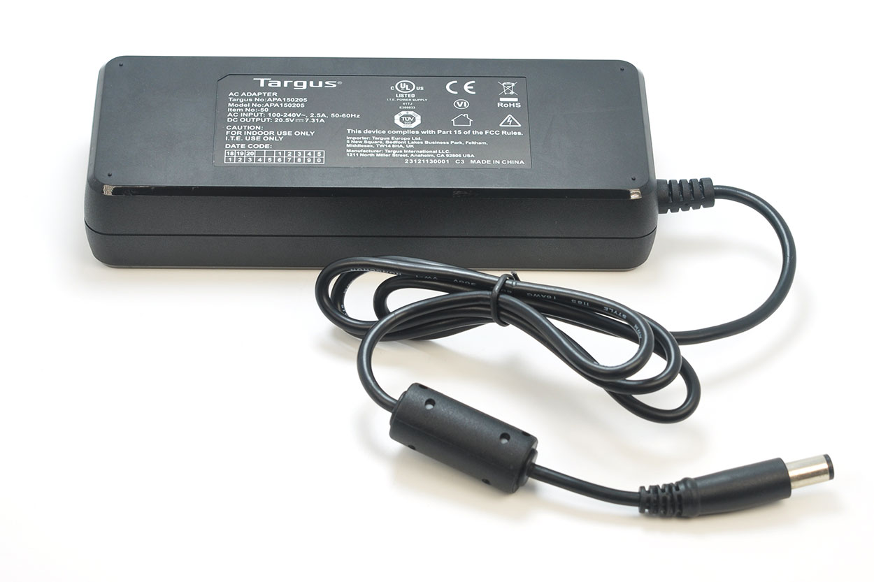 新到货散装泰格斯Targus AC-DC APA150205 20.5V7.31A 150W DOCK190扩展坞原配电源适配器BUS0415 ...