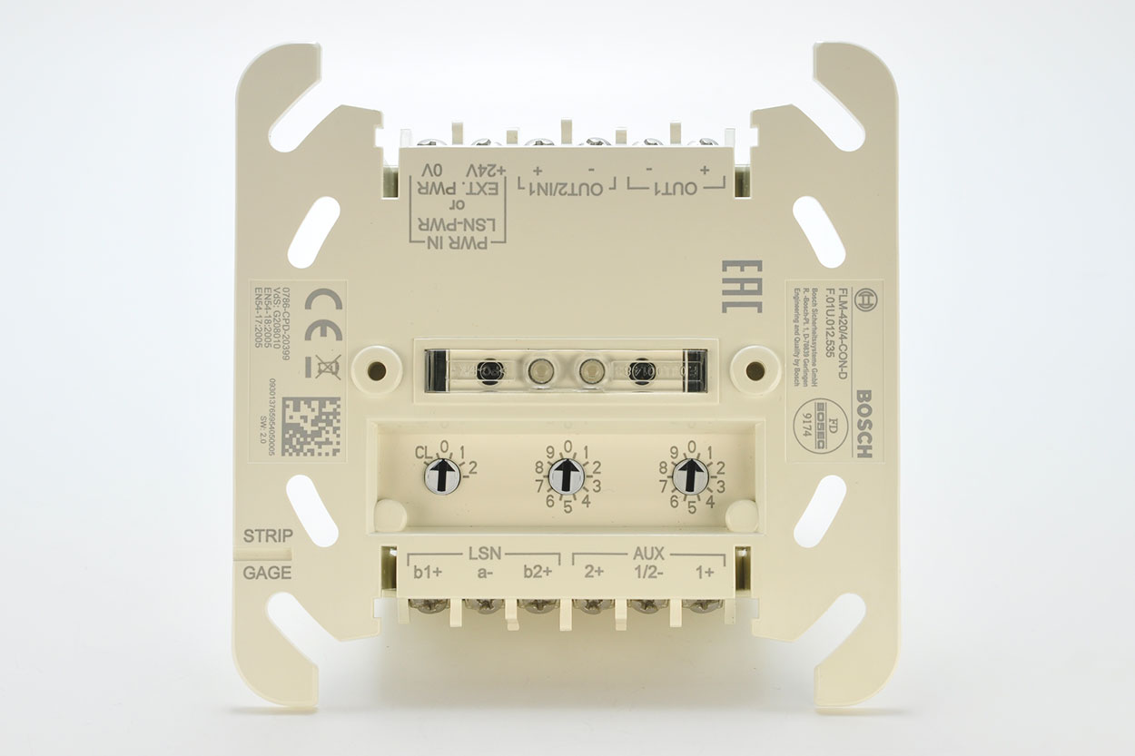 新到货全新原装博世Bosch FLM-420/4-CON-D 常规接口模块4线LSN-带适配器 CONVENTIONAL INTERFACE ...