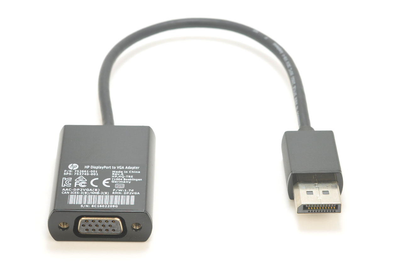 新到货惠普HP DisplayPort to VGA Adapter DP转VGA 752661-001 753745-001 AAC ...