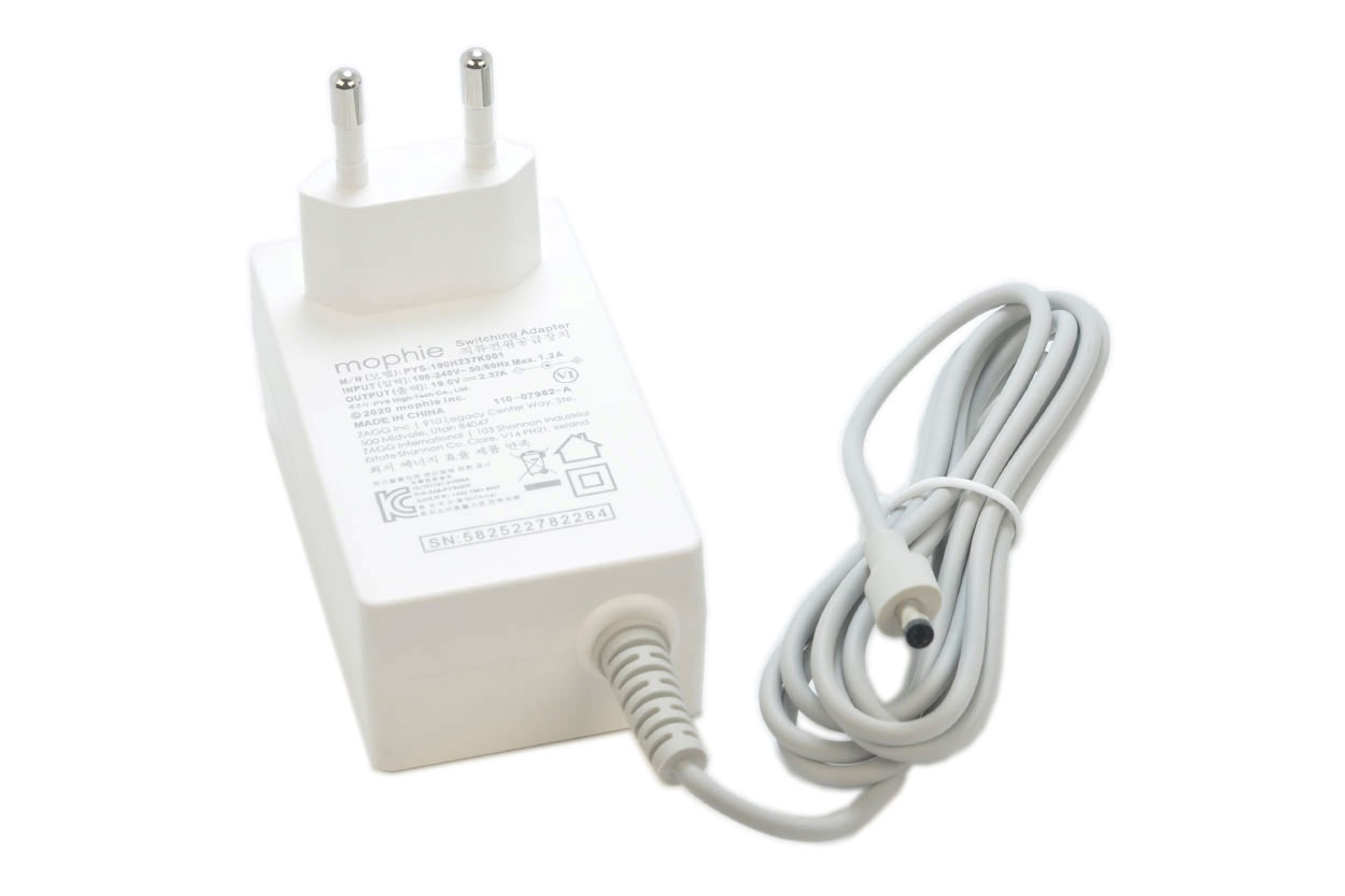 新到货欧规二园插Mophie 19.0V 2.37A 45W PYS-190H237K001 三合一无线充电板开关电源适配器-青州小熊
