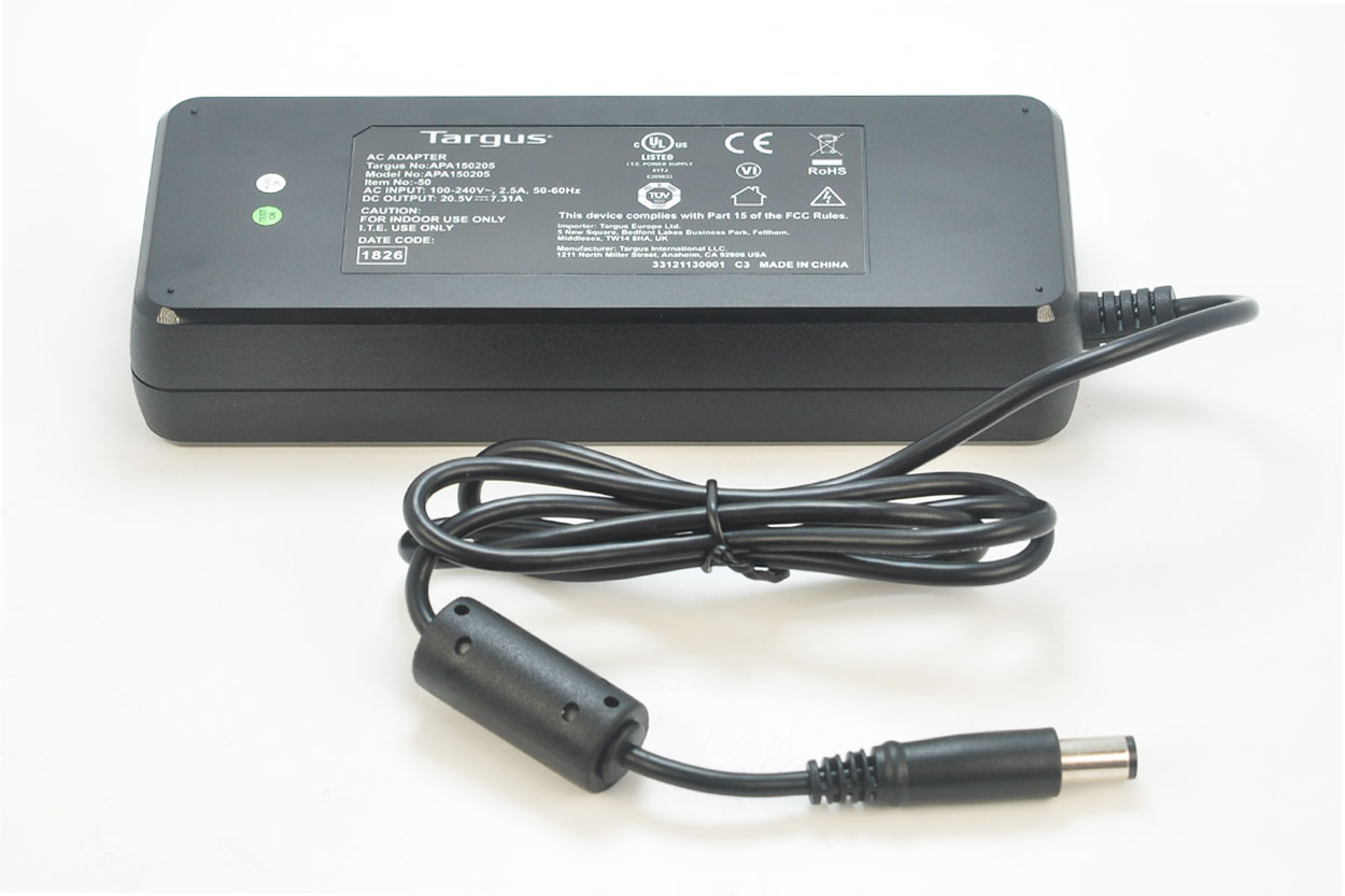 原装泰格斯Targus AC-DC APA150205 20.5V7.31A 150W DOCK190扩展坞原配电源适配器BUS0415 7 ...