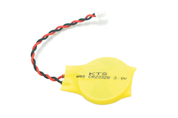 日本产仕野 KTS 笔记本主板钮扣电池 CR2032 CR2032W 3V PLC 锂电池 带引线脚 CMOS BIOS主板电池-青州小熊