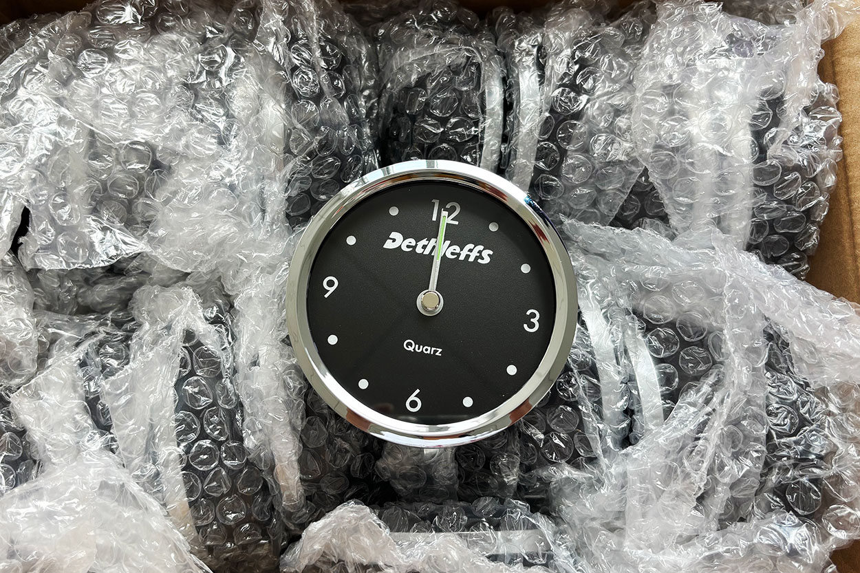 8厘米DETHLEFFS QUARTZ CLOCK OSTAR爱时达F333机芯 石英表 玻璃表盖 大篷车房车车载表盘 桌面摆件小时钟-青州小熊