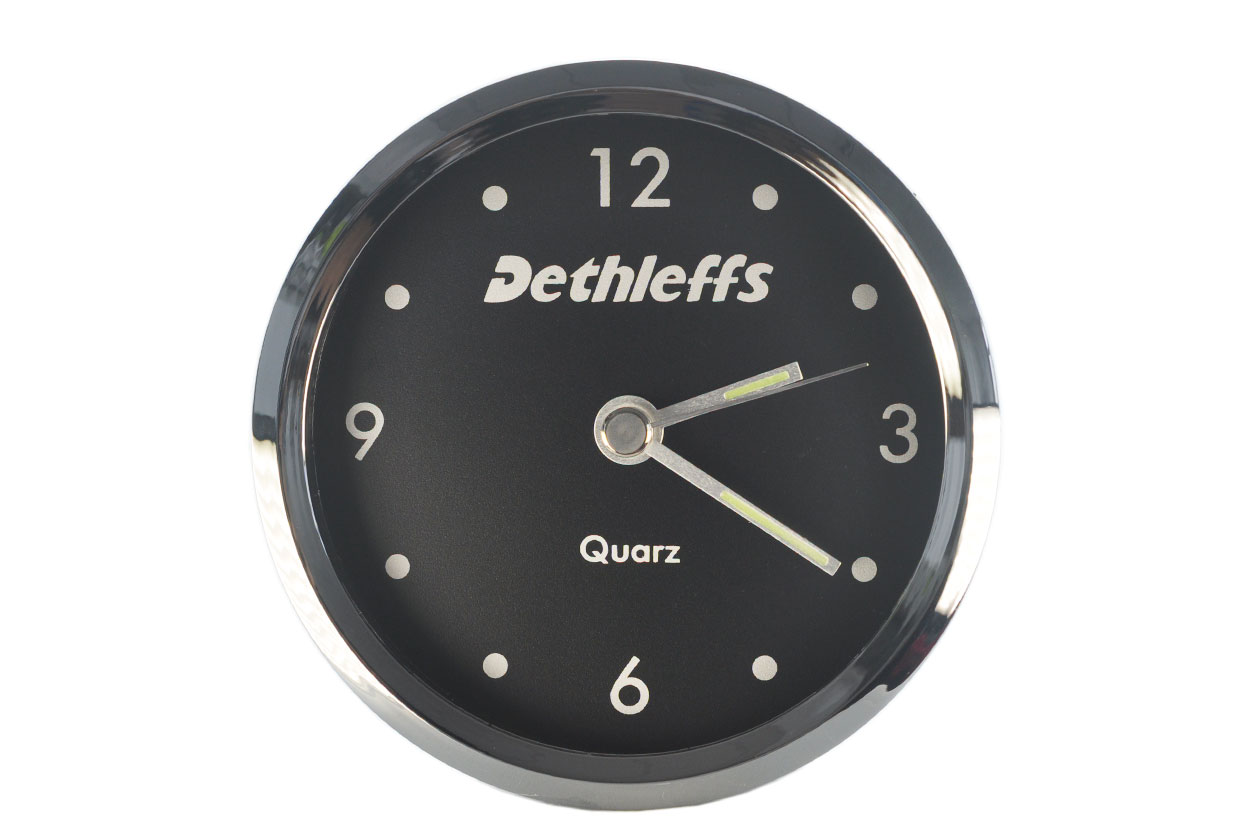 8厘米DETHLEFFS QUARTZ CLOCK OSTAR爱时达F333机芯 石英表 玻璃表盖 大篷车房车车载表盘 桌面摆件小时钟-青州小熊