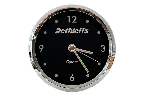 8厘米DETHLEFFS QUARTZ CLOCK OSTAR爱时达F333机芯 石英表 玻璃表盖 大篷车房车车载表盘 桌面摆件小时钟-青州小熊