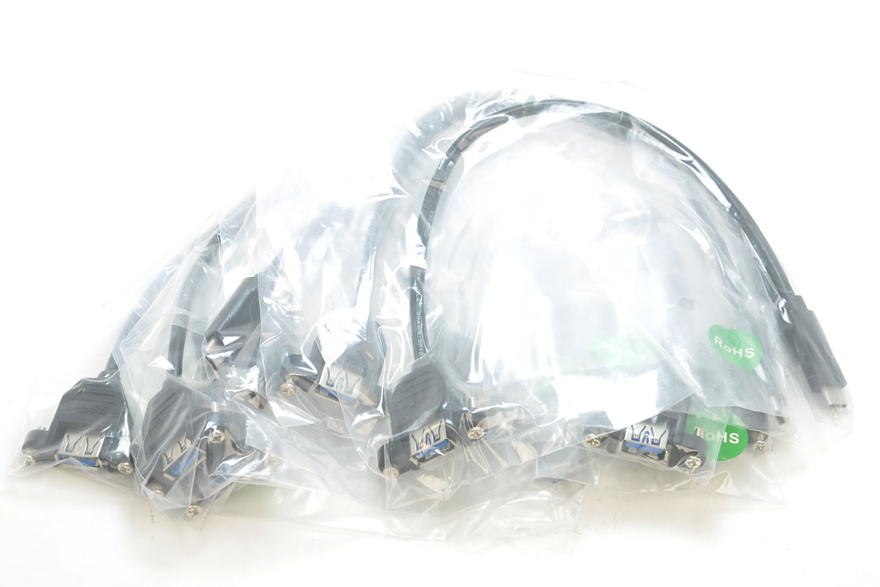 新到货30厘米长DataPro USB-C转USB3.0-A母转TYPE-C-OTG数据线带耳朵螺丝孔固定机箱连接线Panel-Mount ...