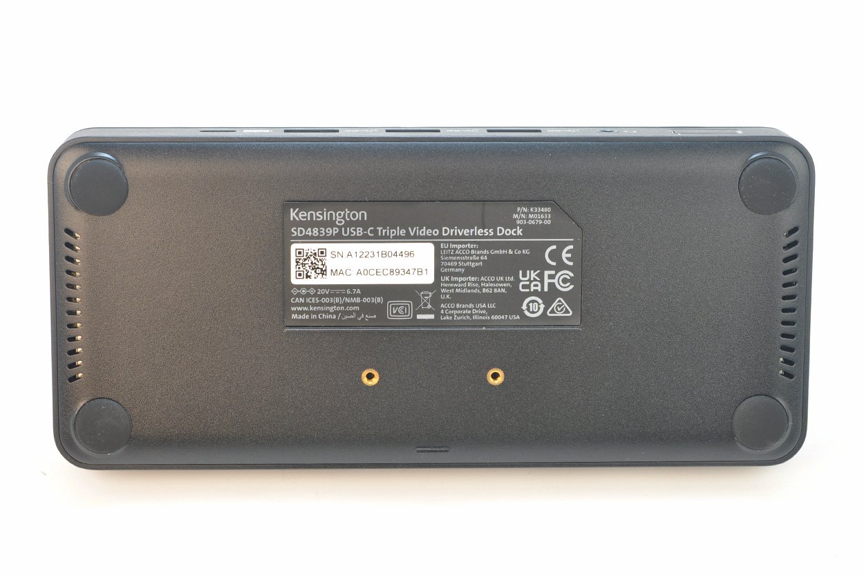 肯辛通Kensington SD4839P USB-C 10Gbps Triple Video Driverless Docking ...