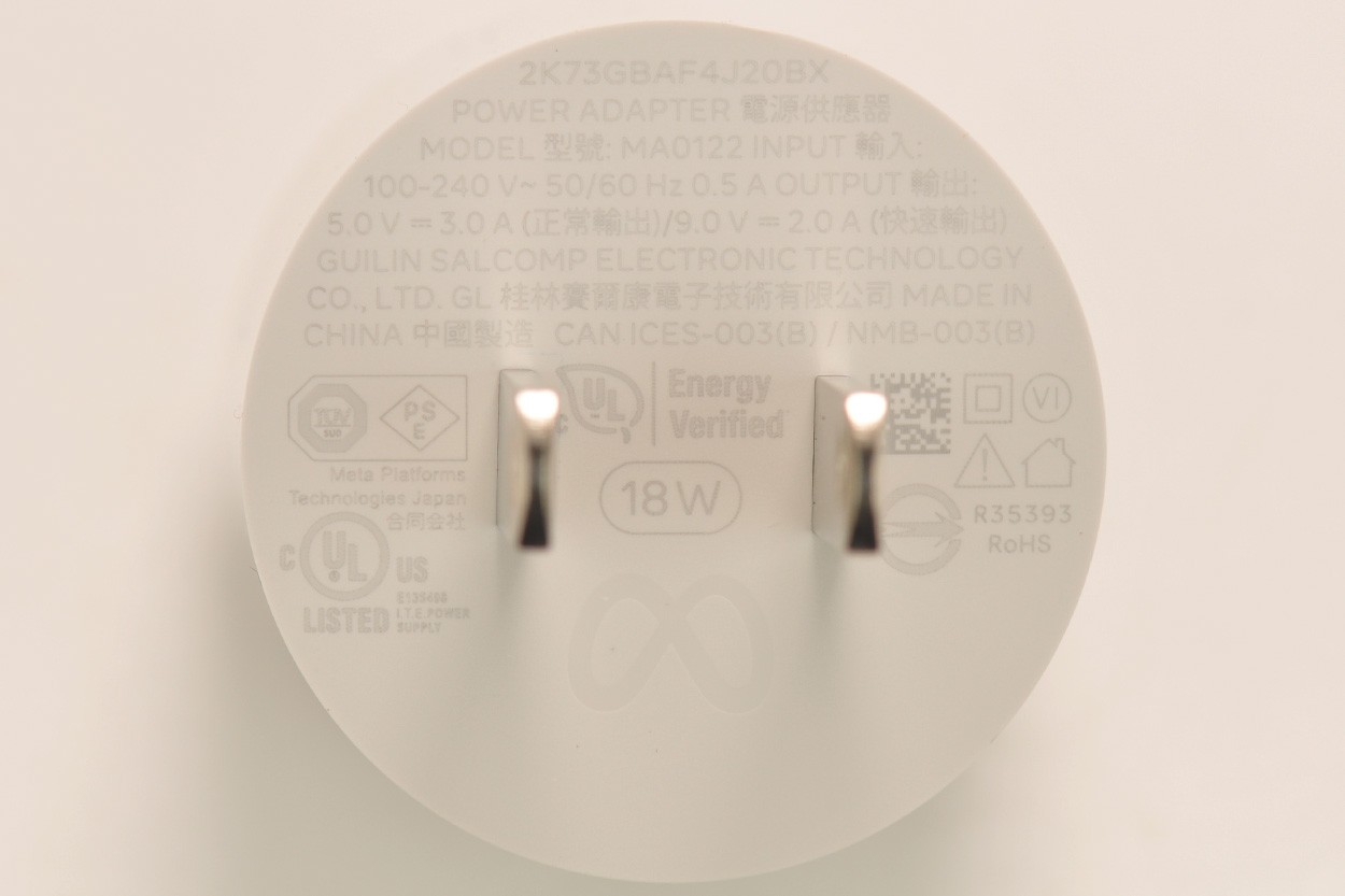 原装正品Meta Quest 2 Quest 3 Quest 3S and Ray-Ban Meta power adapter MA0122 ...