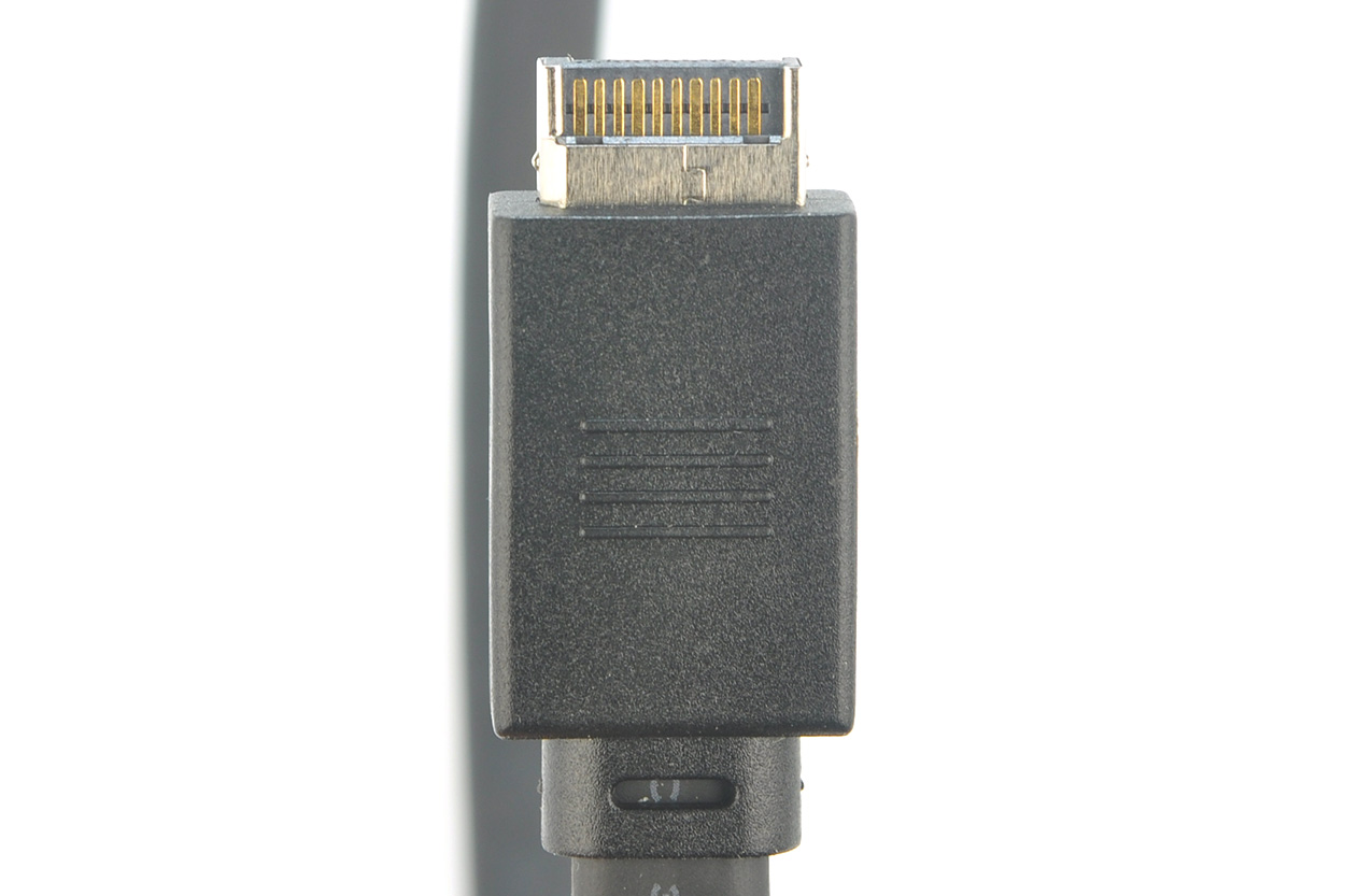 原装55厘米长19PIN 主板TYPE-E接口转type-C前置C口 USB-C母口 GEN2 10G 20Gbps带宽 充电数据 扁线-青州小熊