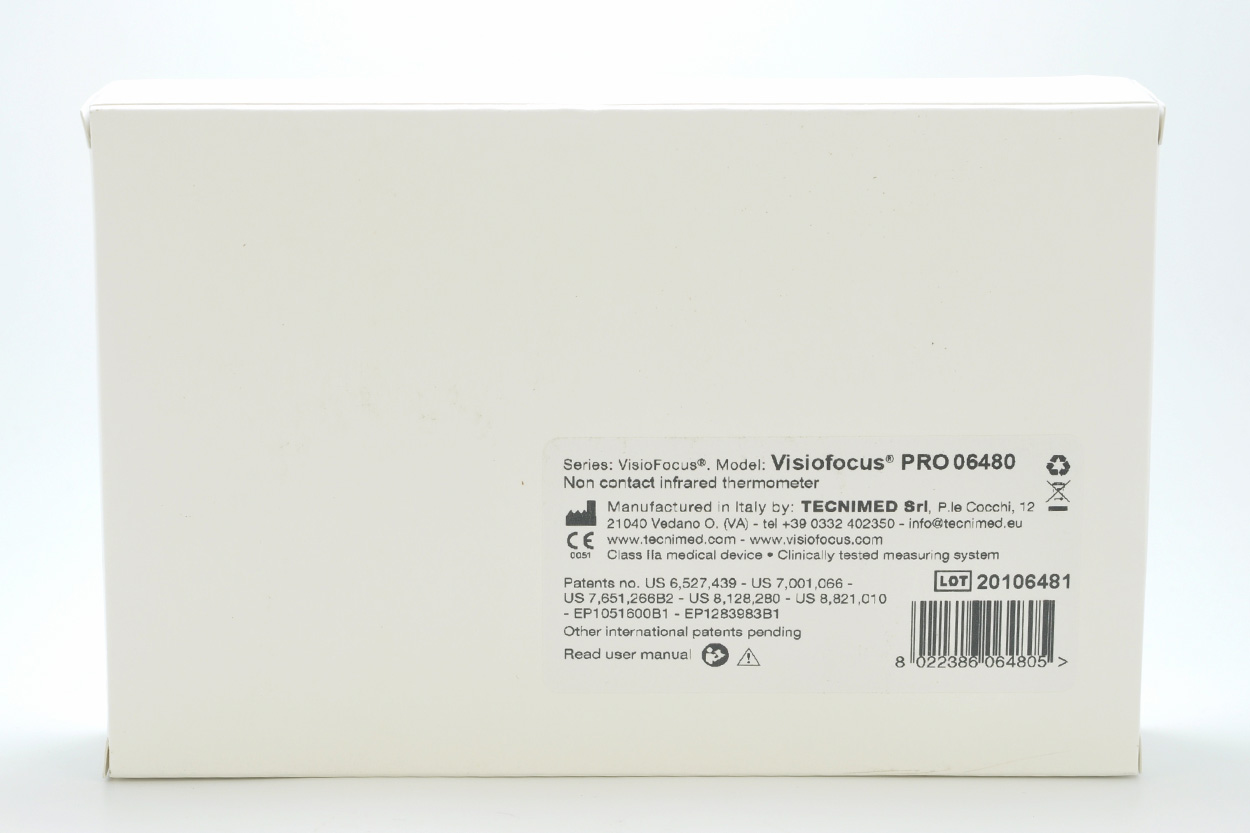 新到货全新原装意大利进口VISIOFOCUS 06400 Pro 06480 带投影专业非接触式额头温度计医用家用高精准儿童婴幼儿成人体温计额 ...