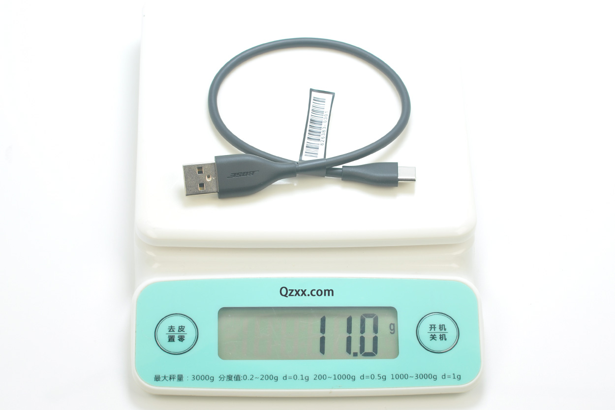 新到货原装正品黑色30厘米Bose耳机耳塞USB-A转USB-C 826383-0301 USB C CHARGING CABLE FOR ...