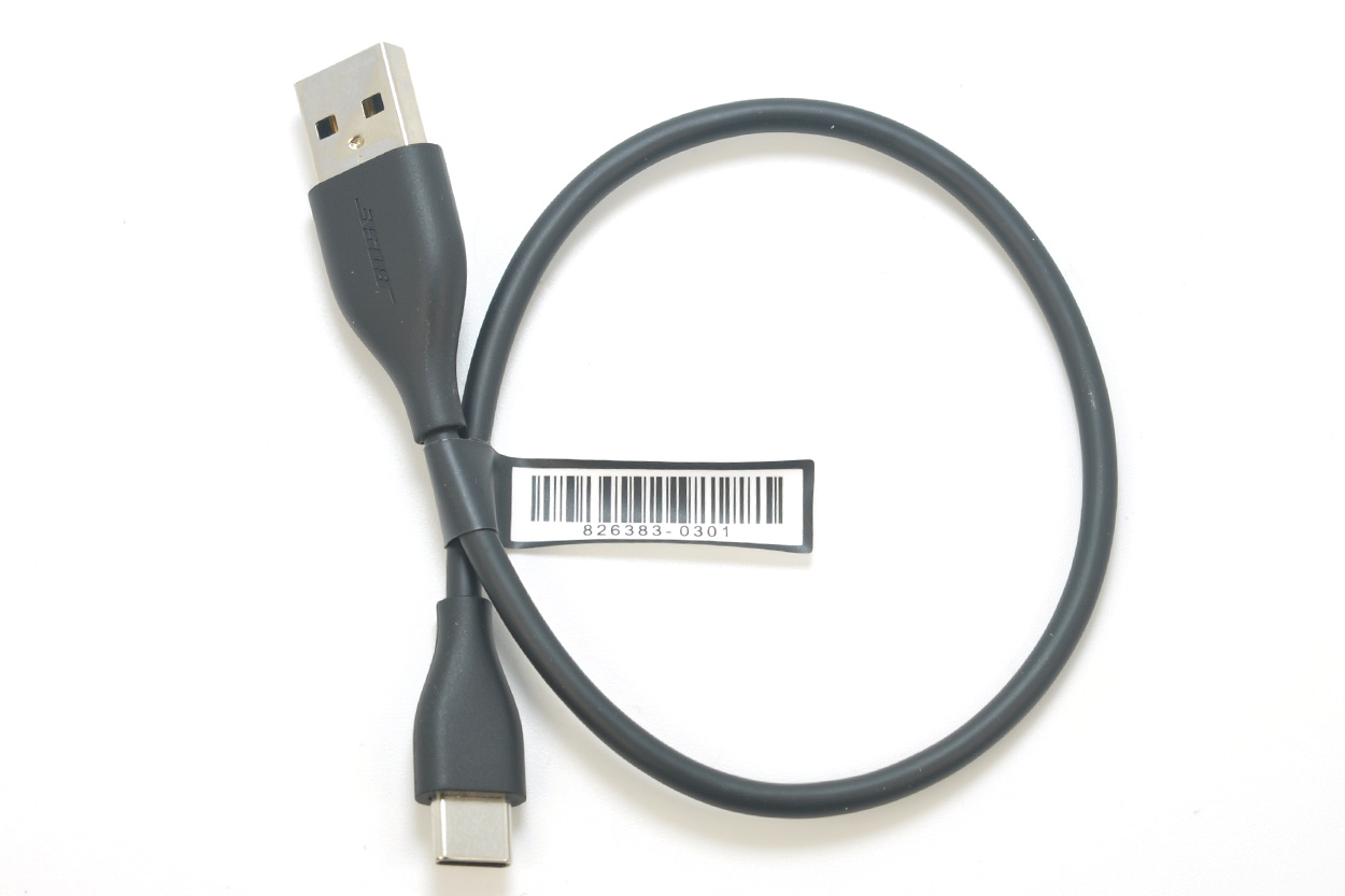 新到货原装正品黑色30厘米Bose耳机耳塞USB-A转USB-C 826383-0301 USB C CHARGING CABLE FOR ...