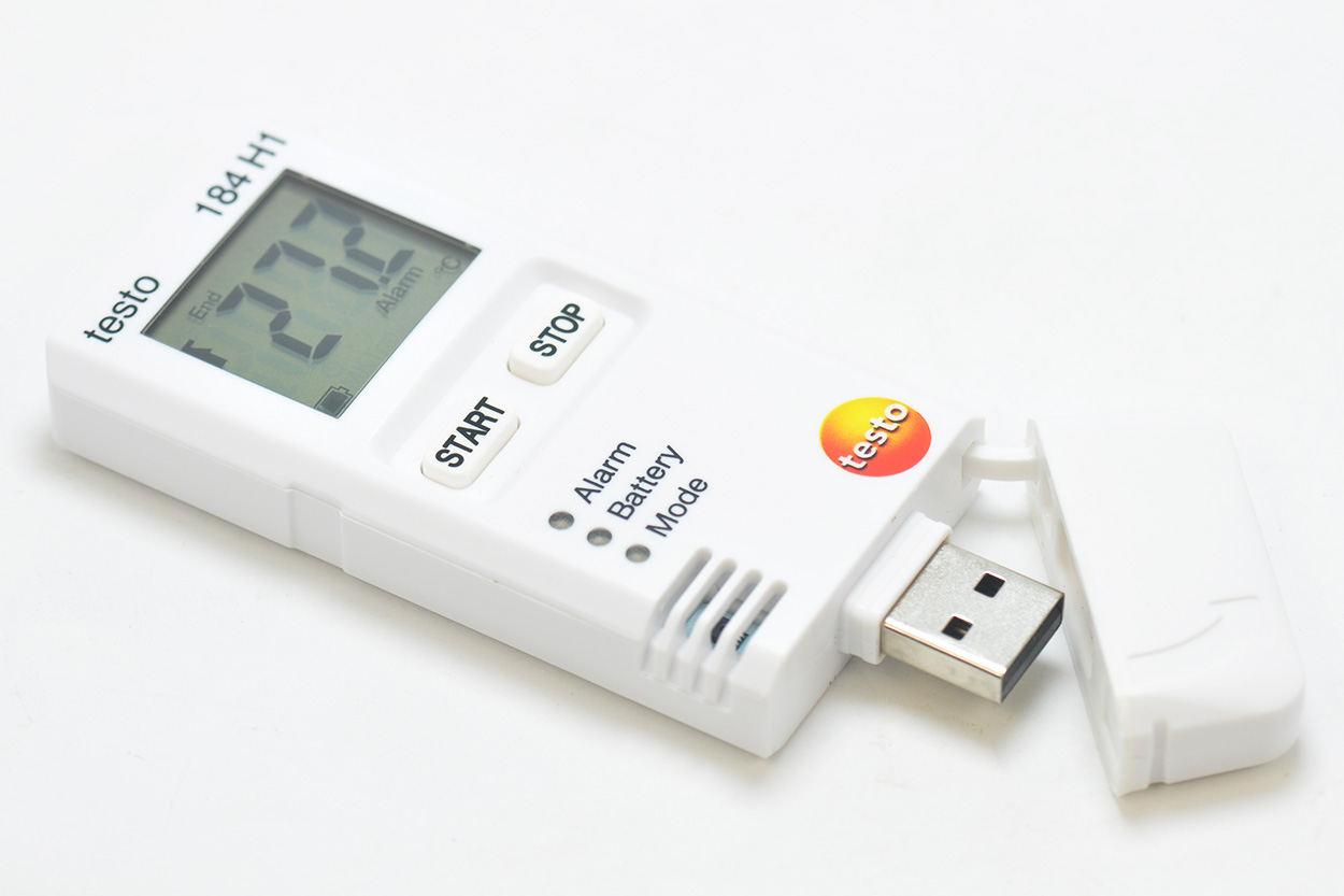 德国德图TESTO 184 H1 USB型 -20 ~ +70 °C温湿度记录仪 0572 1845免软件可重复使用 多功能冷链运输仓库记录仪 ...
